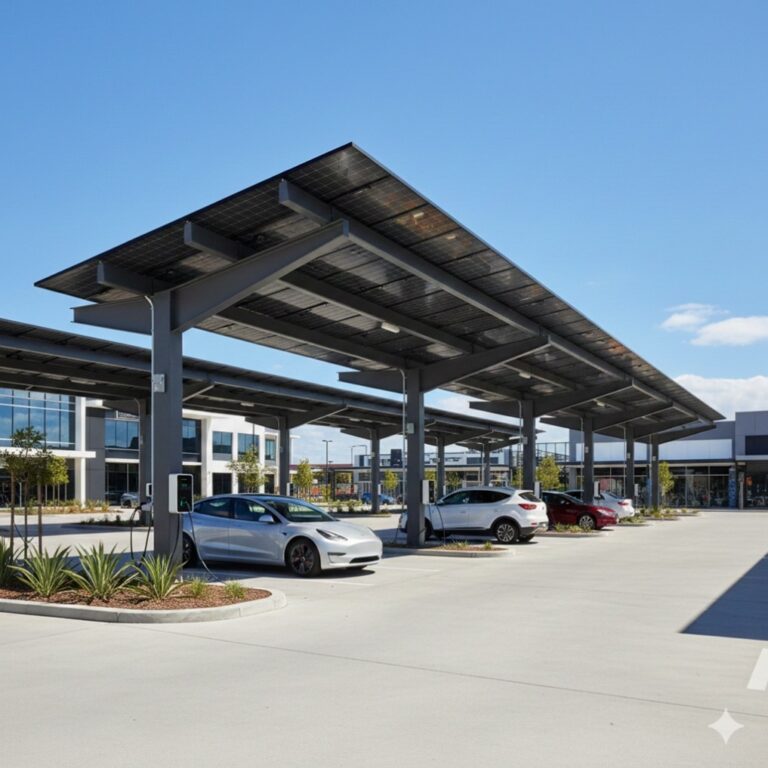 Future-Proofing: Solar EV Car Park Canopies in AU